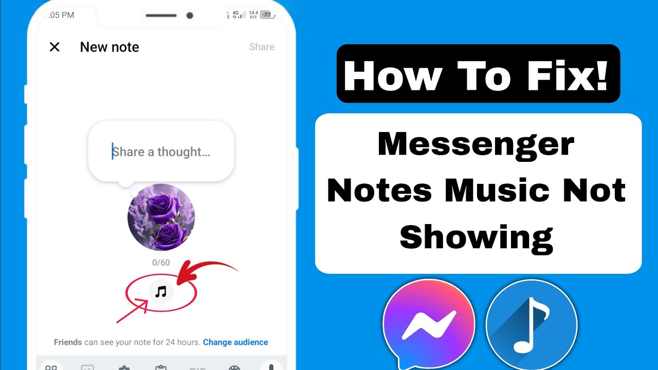 How To Fix Music Option Not Showing On Messenger Notes (2024) - YouTube