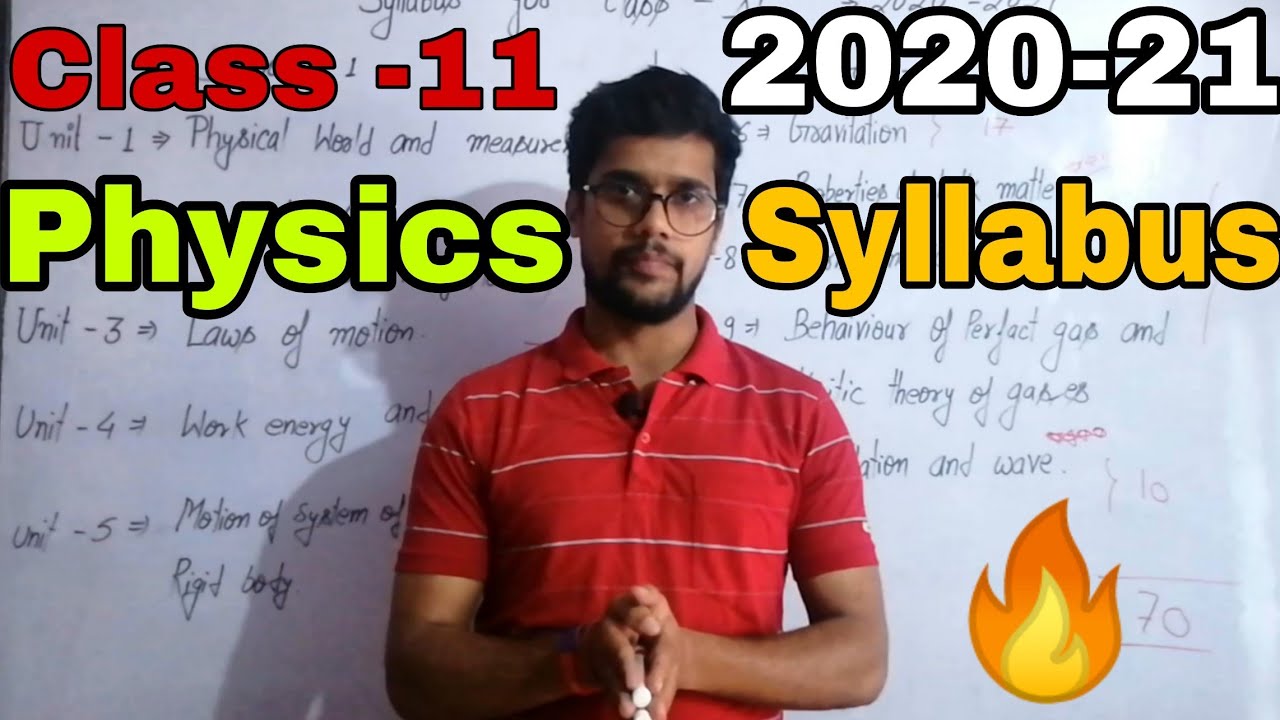 CLASS 11 PHYSICS SYLLABUS FOR 2020 21 By SAURABH KHARKWAL YouTube class-11-physics-syllabus-for-2020-21-by-saurabh-kharkwal-youtube