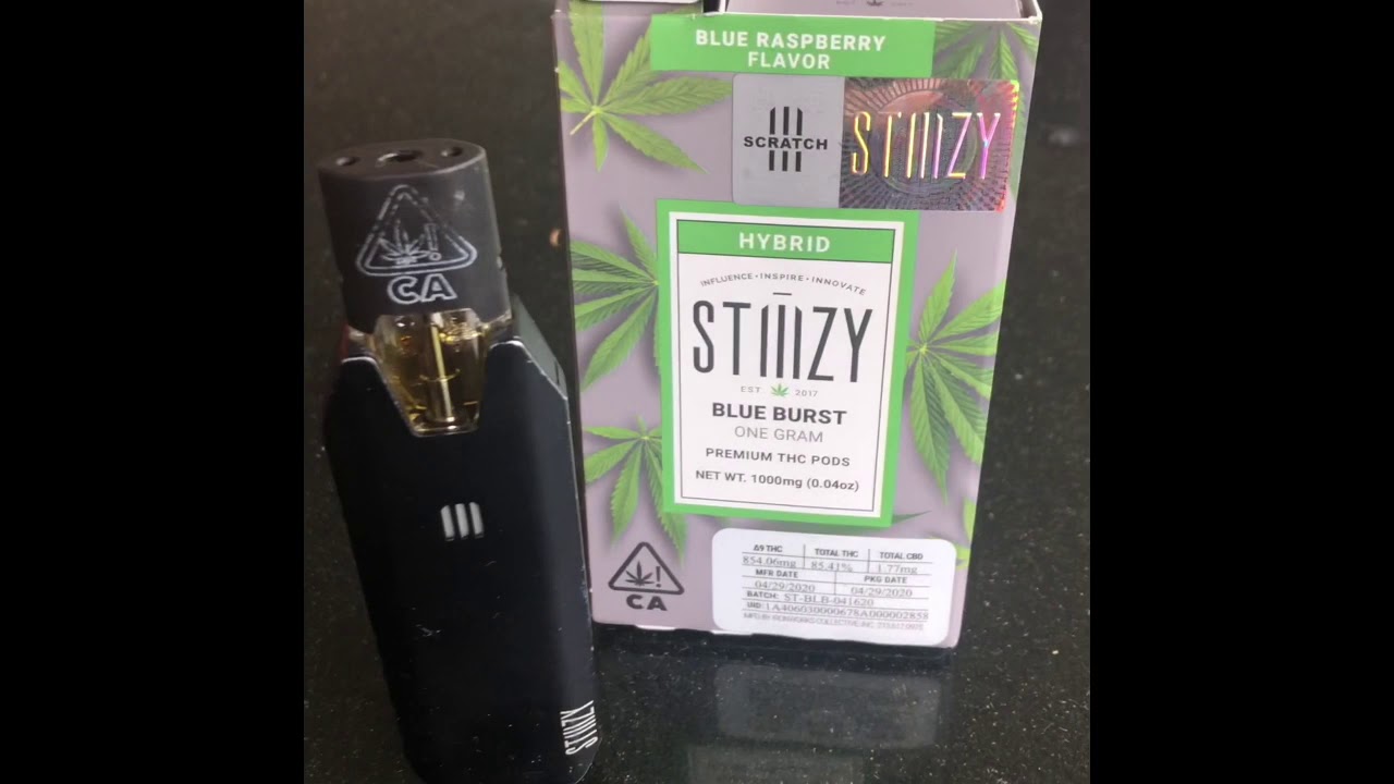 Stiiizy Blue Burst hybrid pod review - YouTube