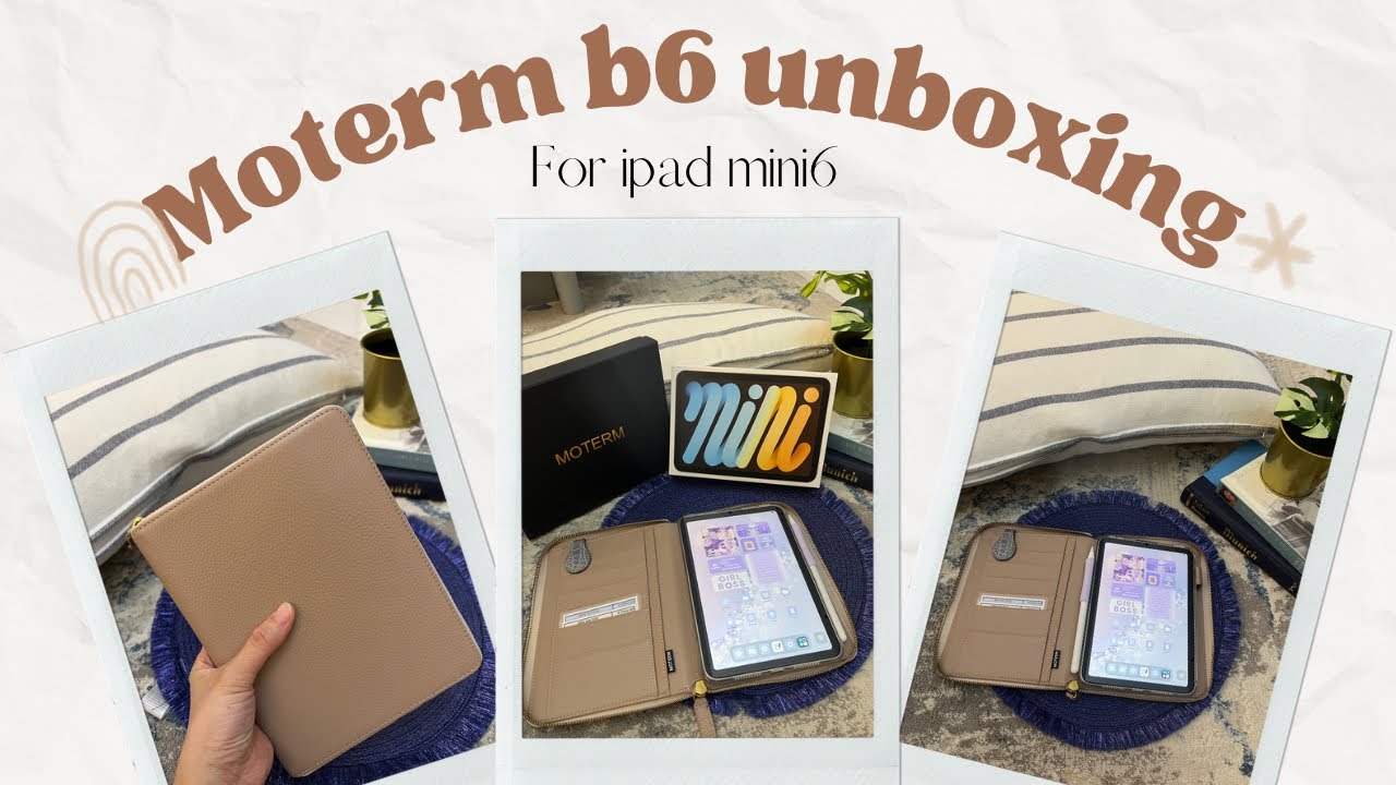 ️UNBOXING OF MOTERM B6 ZIPPER PLANNER FOR IPAD MINI #unboxing #ipadmini6 #moterm #planner - YouTube