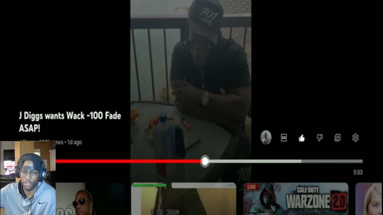 J DIGGS RESPONDS TO WACK 100! - YouTube