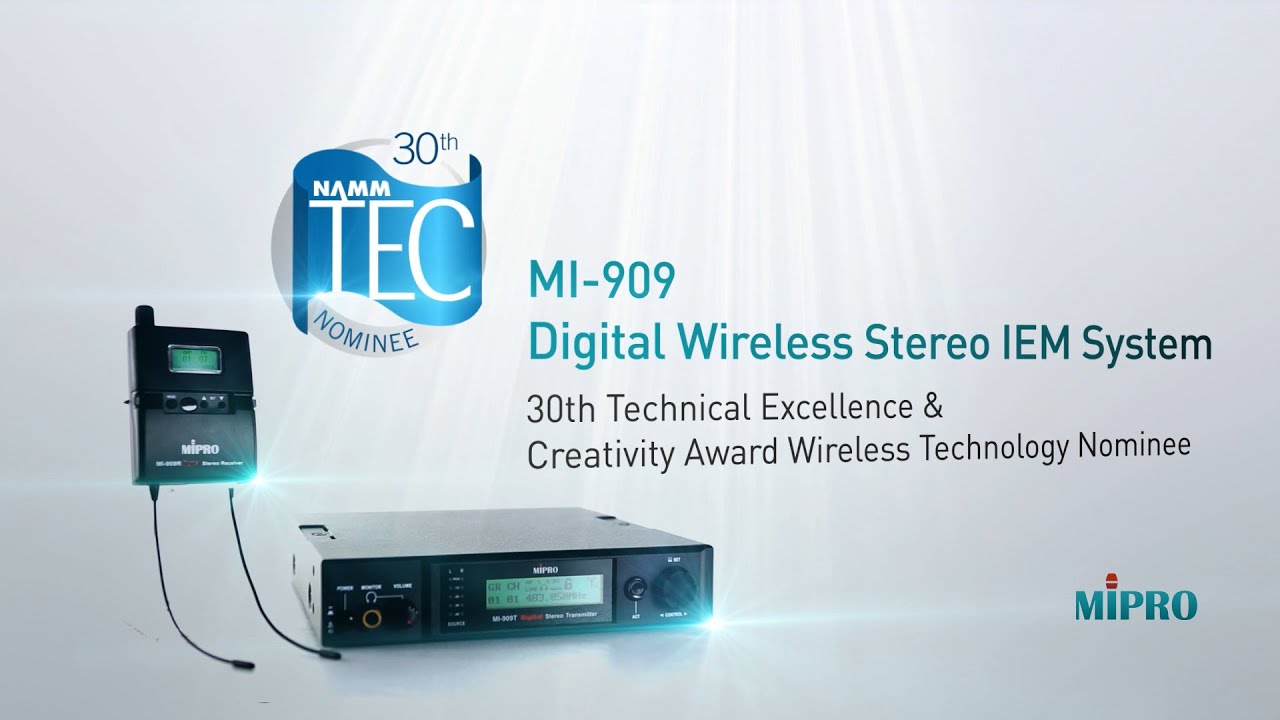 MIPRO MI-909 Digital IEM System Nominated for 30th TEC Awards - YouTube