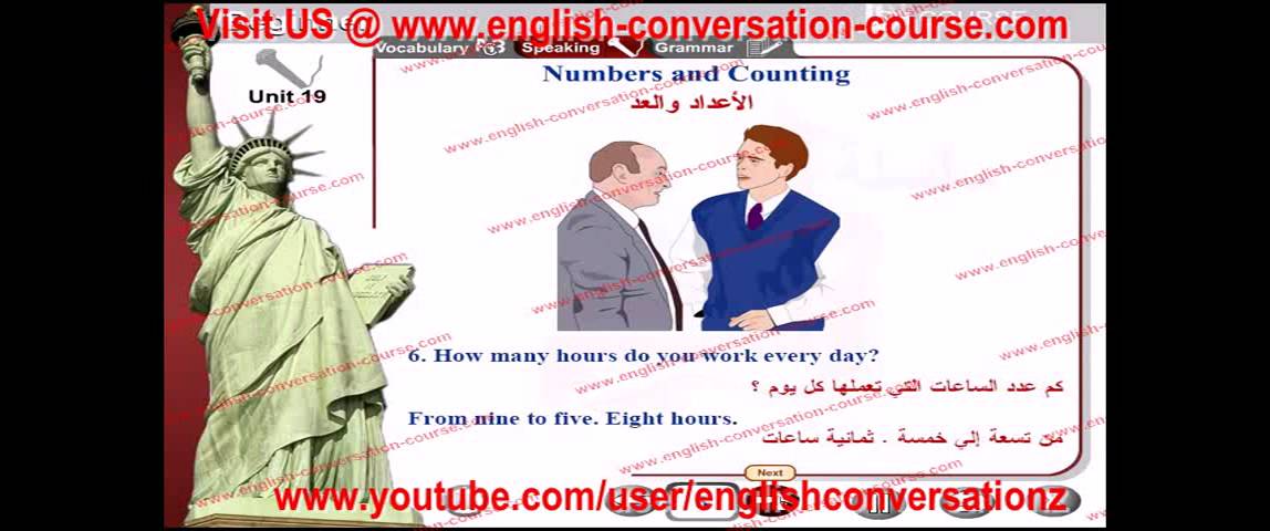 english conversation numbers unit 19 - YouTube