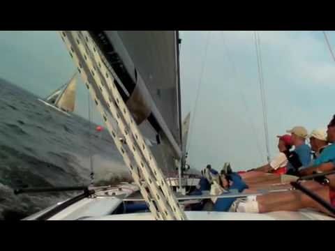 Oshkosh A Scow Racing 6-15-09 - YouTube