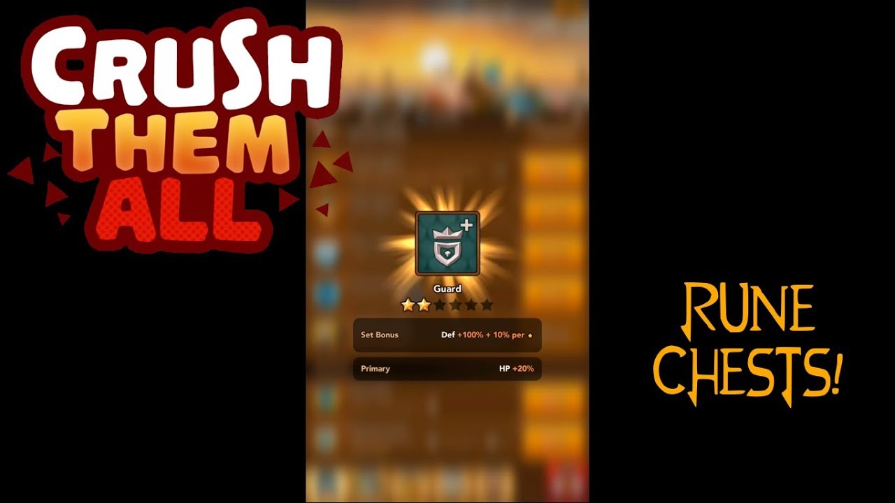 Crush Them All | Rune Chest Opening! - YouTube