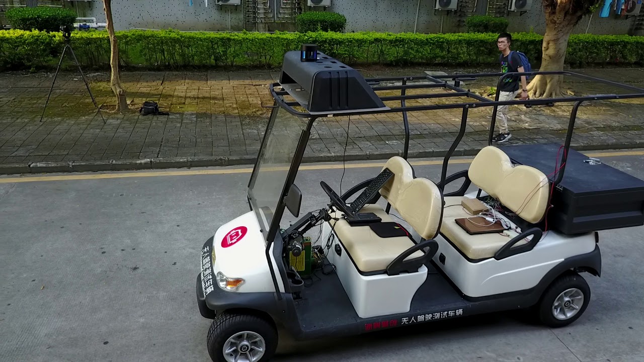 Autonomous driving Golf Car - YouTube