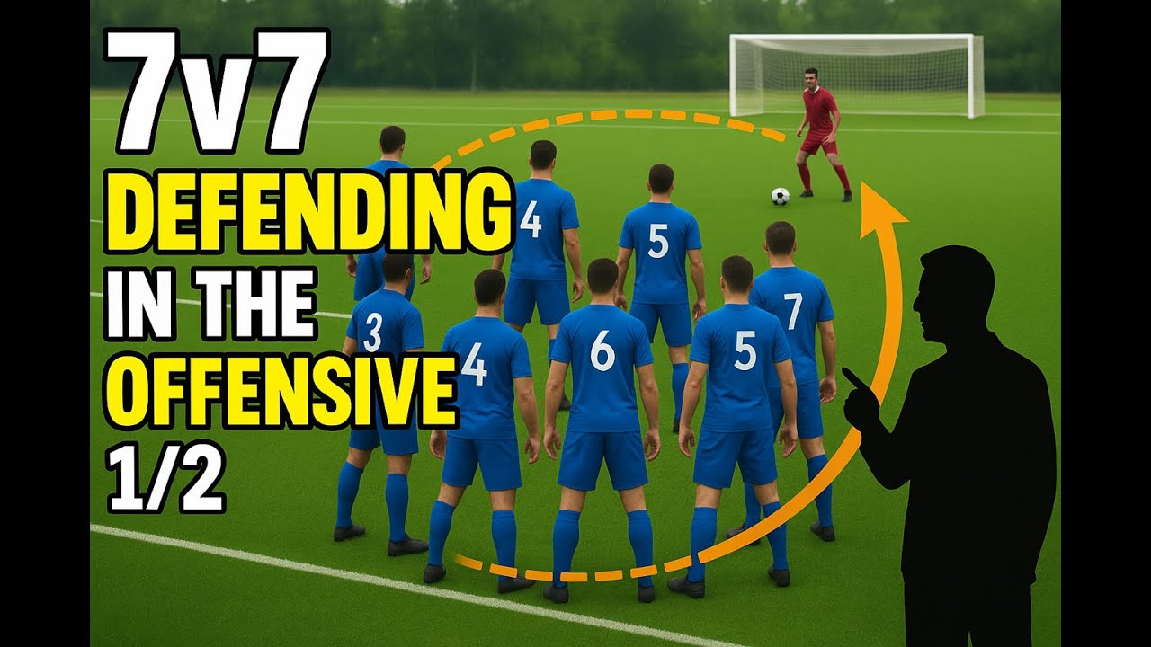 7v7 Defending in the Offensive Half - Part 1 - YouTube