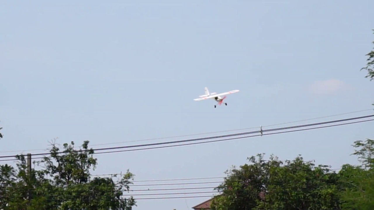 High wing rc plane - homemade - YouTube