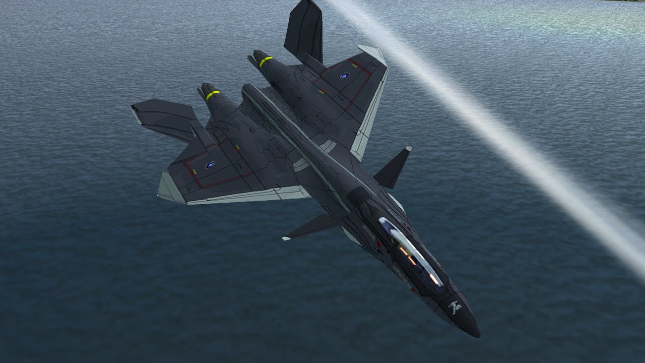 Flying the not Super Sylph in Ace Combat X - YouTube