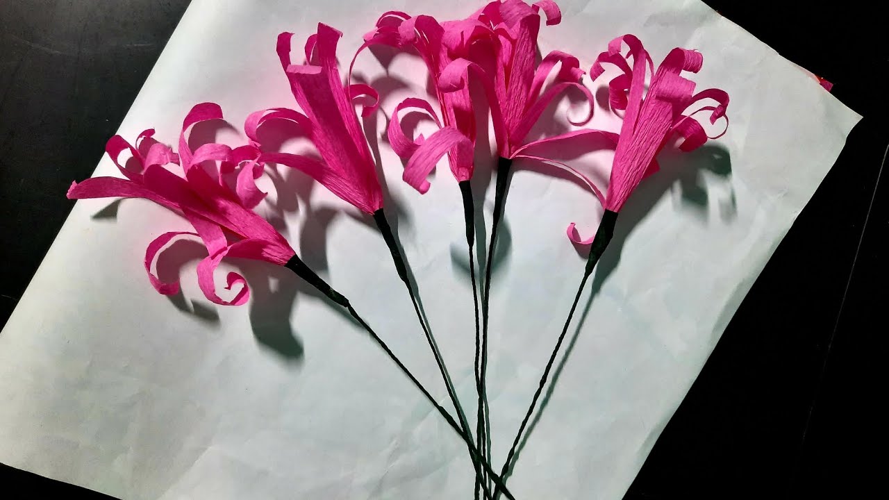 Crap paper flower | learn to make flower using crap paper step-by-step ...