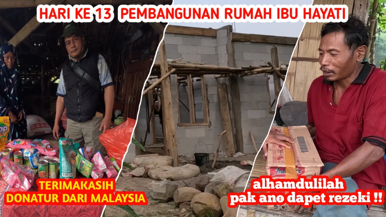 HARI KE 13 PERKEMBANGAN PEMBANGUNAN BEDAH RUMAH IBU HAYATI || MULAI ...