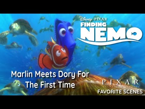 Finding Nemo (2003) - Marlin Meets Dory For The First Time - YouTube