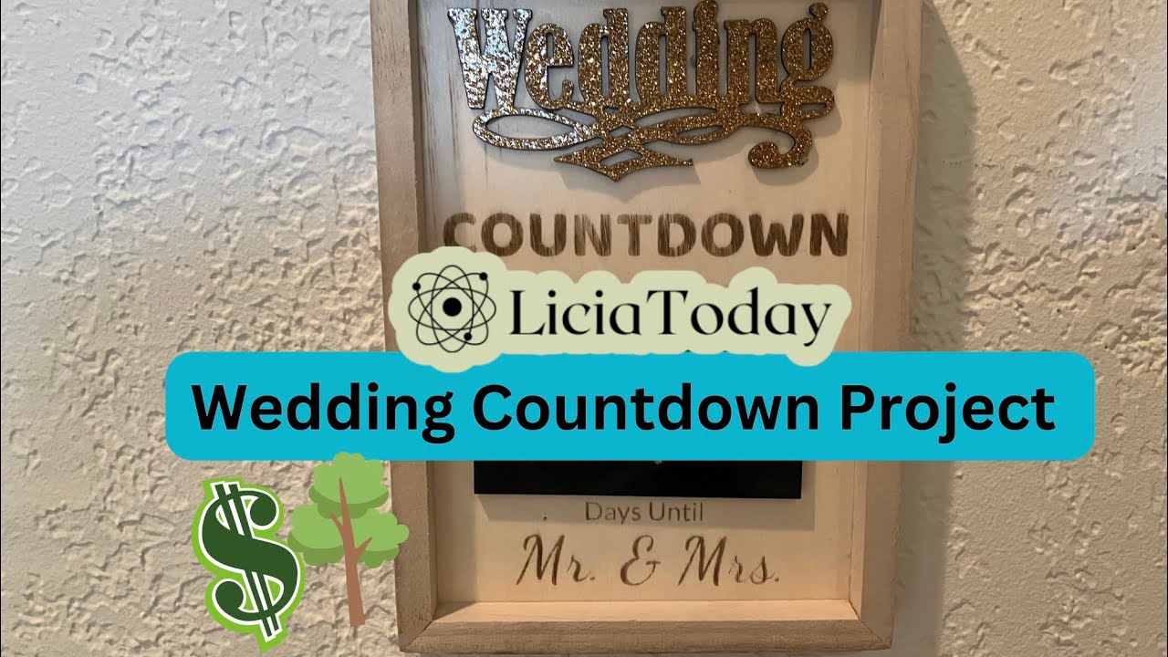Wedding Countdown Project Showing Behind the Scenes How I Try Out Ideas ...