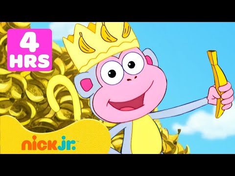 Dora | Dora la Exploradora: ¡Lo mejor de Botas! 🍌 240 minutos | Nick Jr. en Español