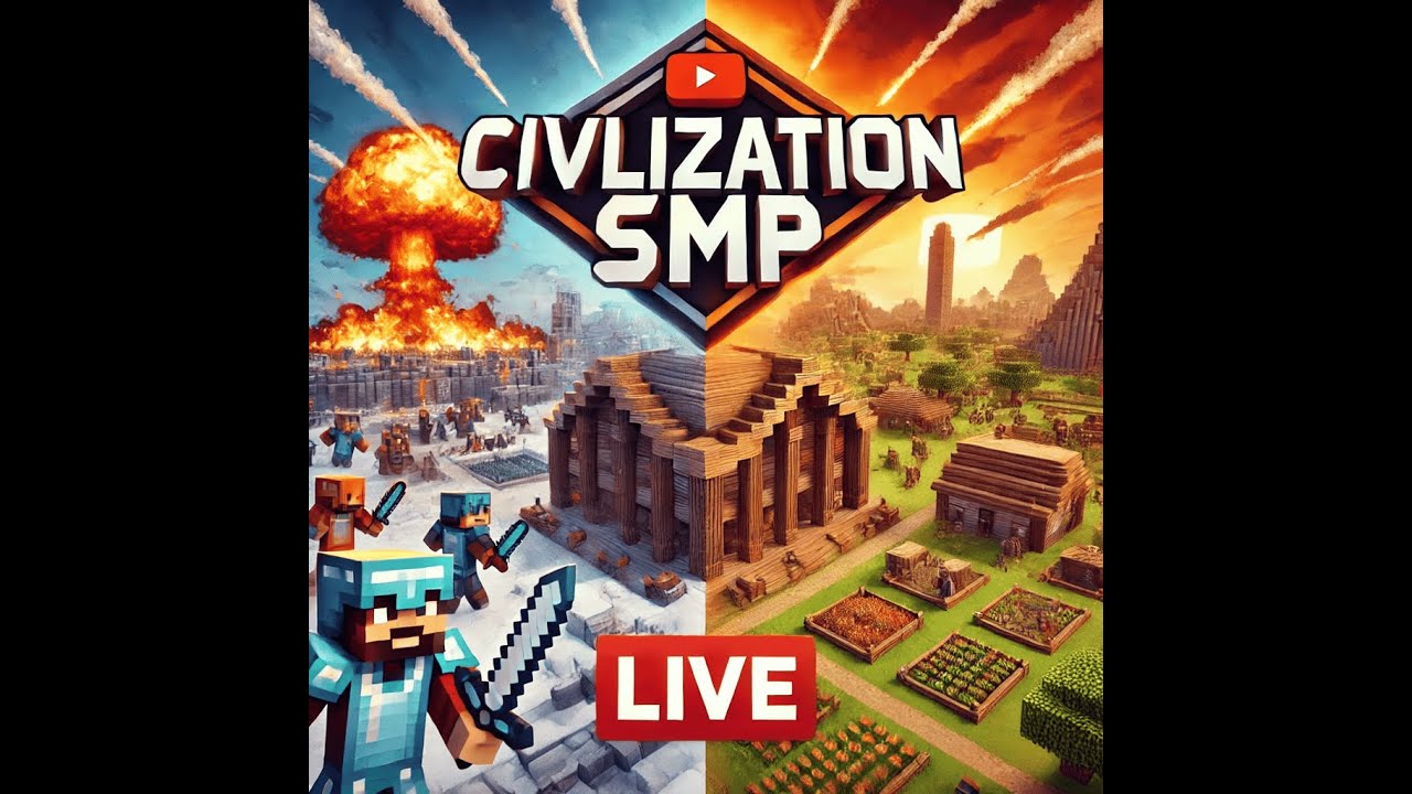 CIVILIZATION SMP LIVESTREAM | 🔴 Minecraft Nation Server - YouTube