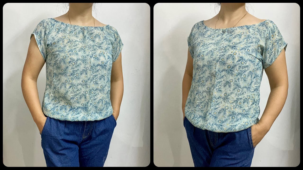 🌹You only need to watch for 1 minute to cut and sew a blouse - YouTube