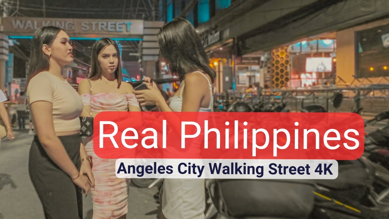 WILD Angeles City Walking Street Philippines 4k Walking Tour - YouTube