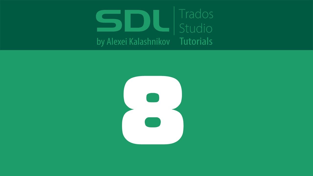 8 SDL Trados Studio: Exporting from/Importing into TMs & Options Menu ...