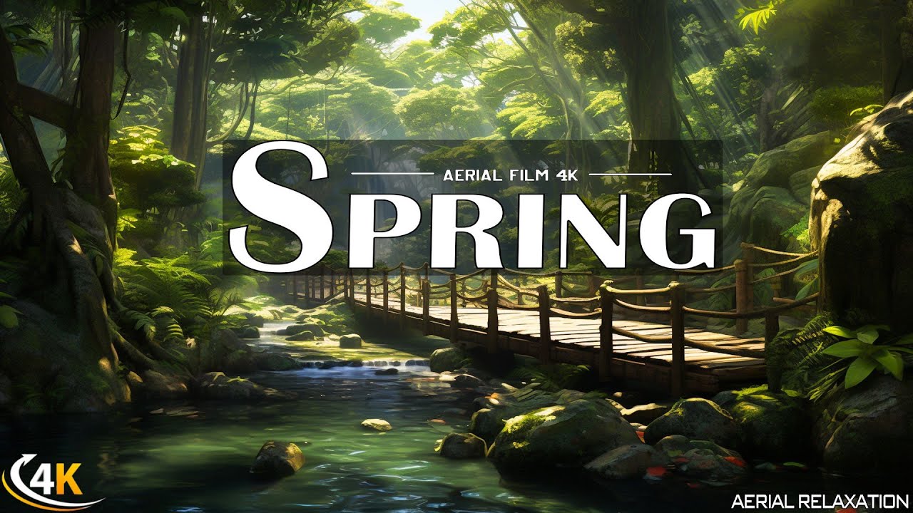 Enchanting Spring Forests with Beautiful Piano Music 🌷 4K Spring ...