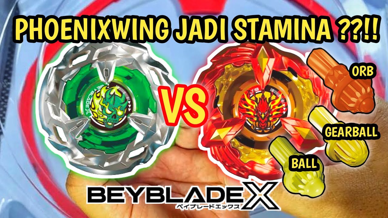 PHOENIXWING JADI STAMINA ??!! PAKAI SEMUA BIT STAMINA !! BEYBLADE X ...