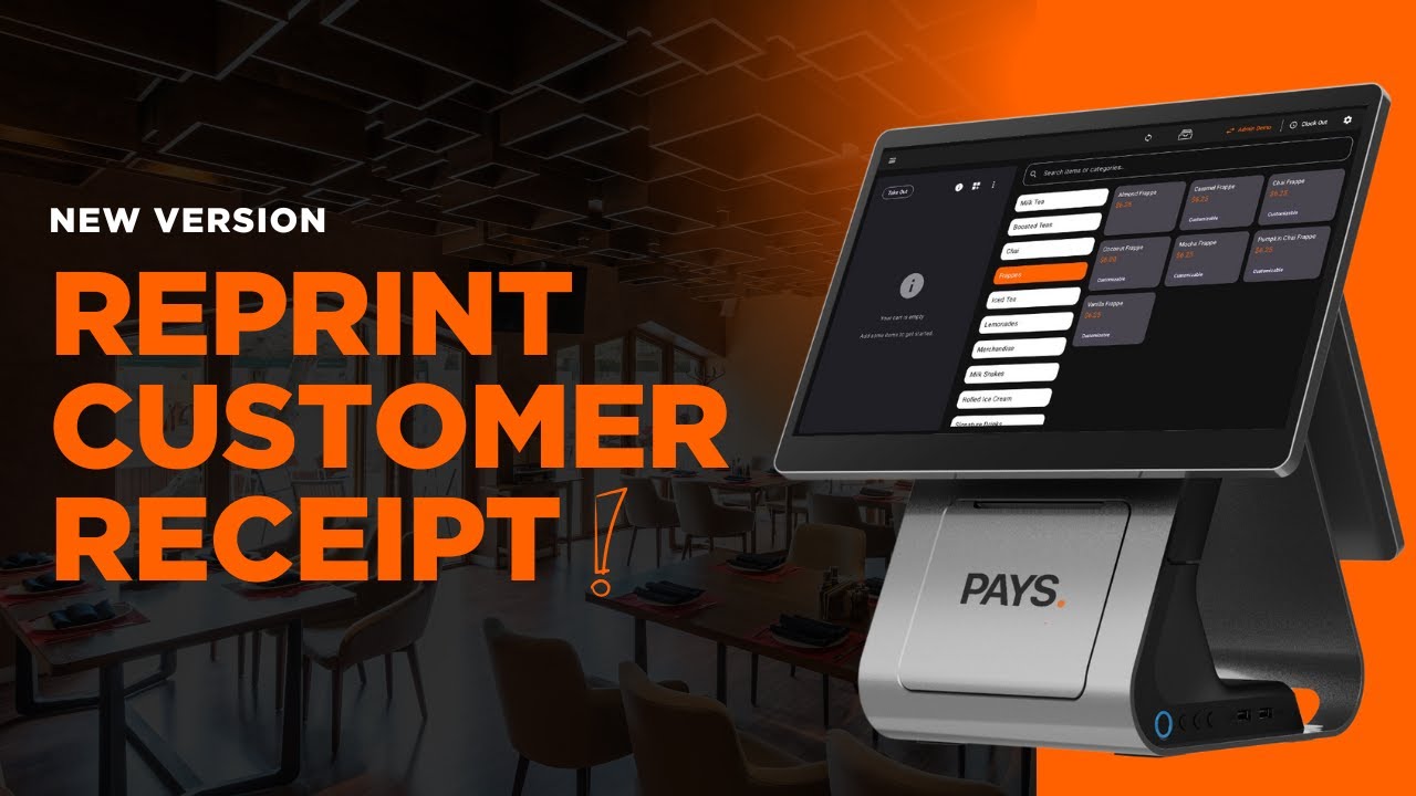 How to Reprint a Customer Receipt in PAYS POS | Quick Guide #payspos ...