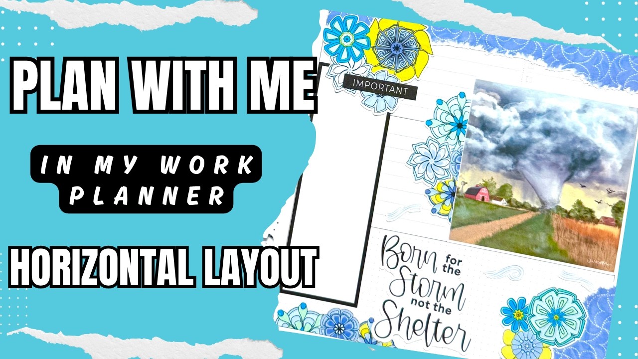 How Do I Use My Work Planner? [Happy Planner Horizontal Layout] - YouTube