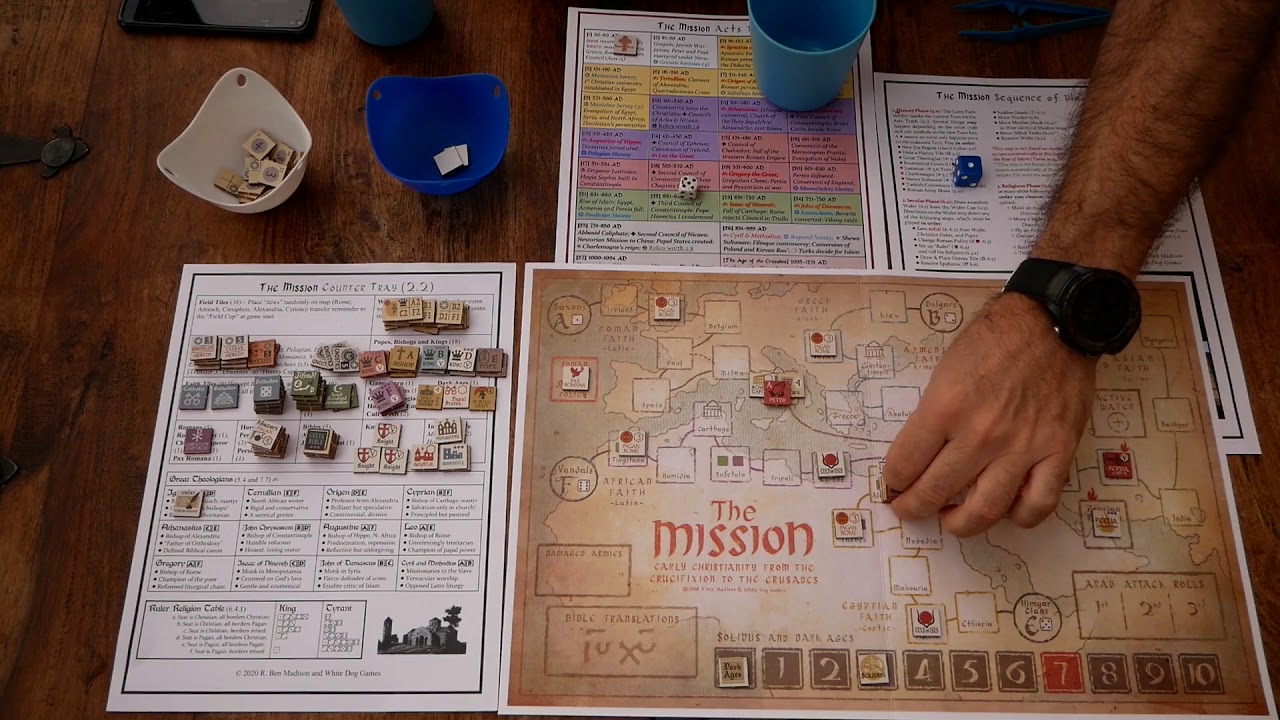 Setup & Turn 1- The Mission by White Dog Games - YouTube