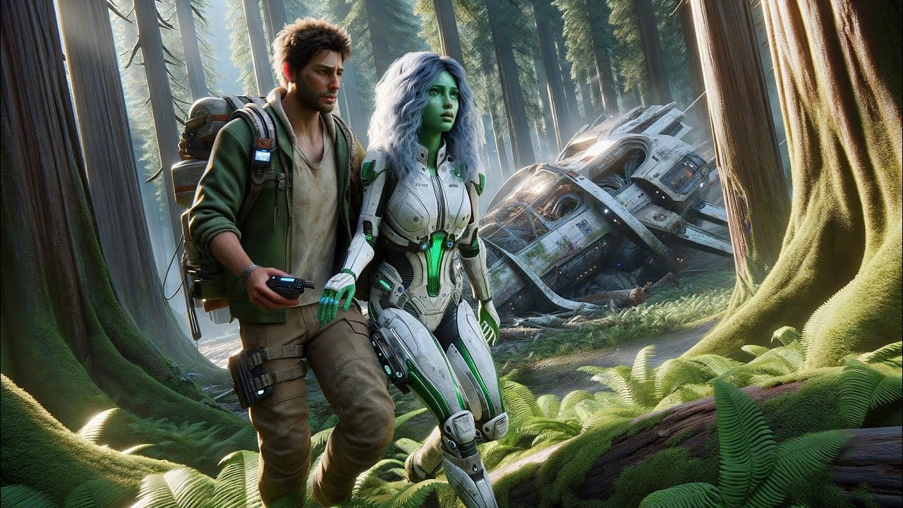 Female Alien and Human Engineer Stranded on an Alien Planet.. |Sci Fi ...