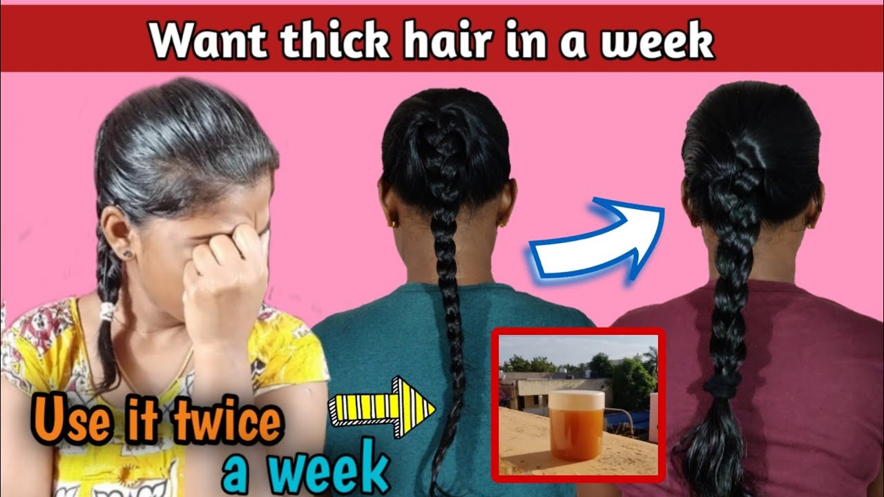 want thicker hair in a week,if you eat this twice a week and use this ...