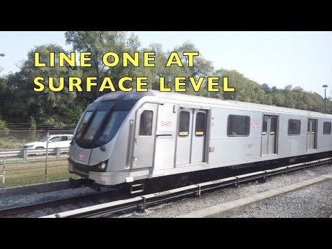 Toronto Subway Ride - The Above Ground Portion Of Line 1 Between Wilson ...
