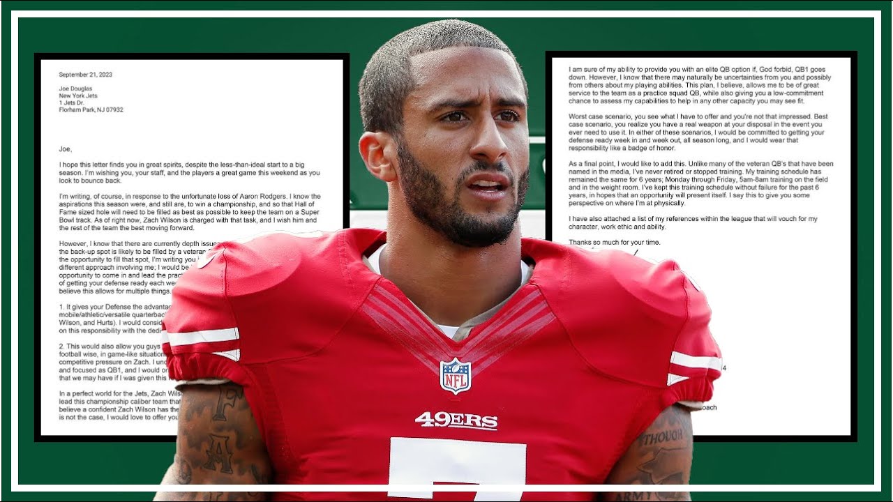 Colin Kaepernick WRITES the Jets a letter ASKING to join their PRACTICE ...