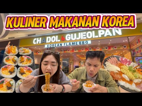 KULINER KOREA VIRAL ! Kimbap Jumbo & Hot Pot Korea di Korean BBQ di CHADOL GUJEOLPAN 😋
