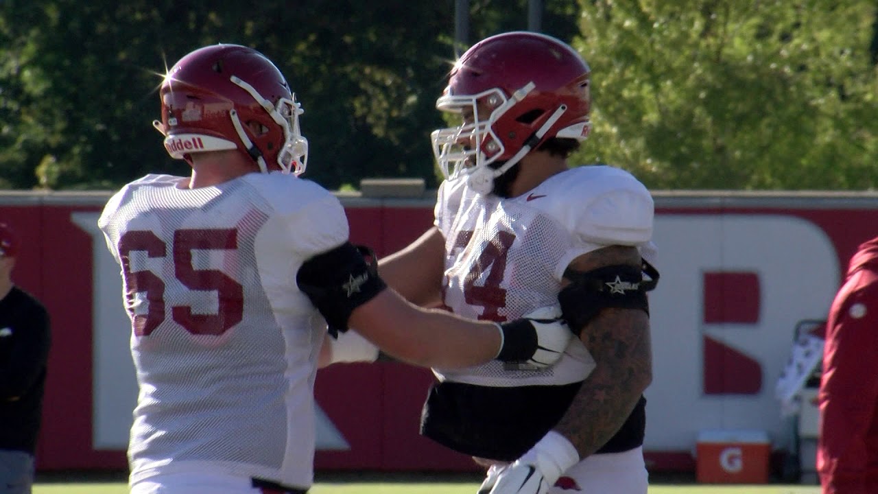 Hog Football Practice Pre-Alabama 10-22-19 - YouTube