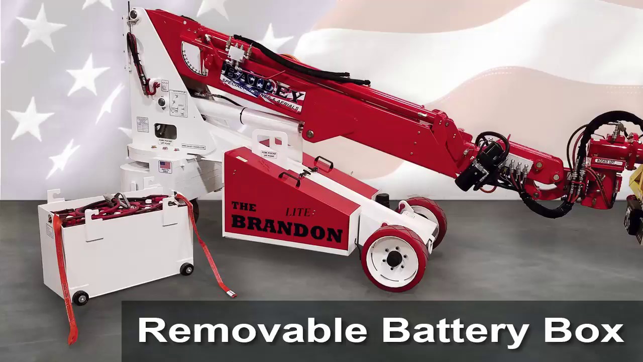 The Brandon Telehandler Removable Battery Box - YouTube