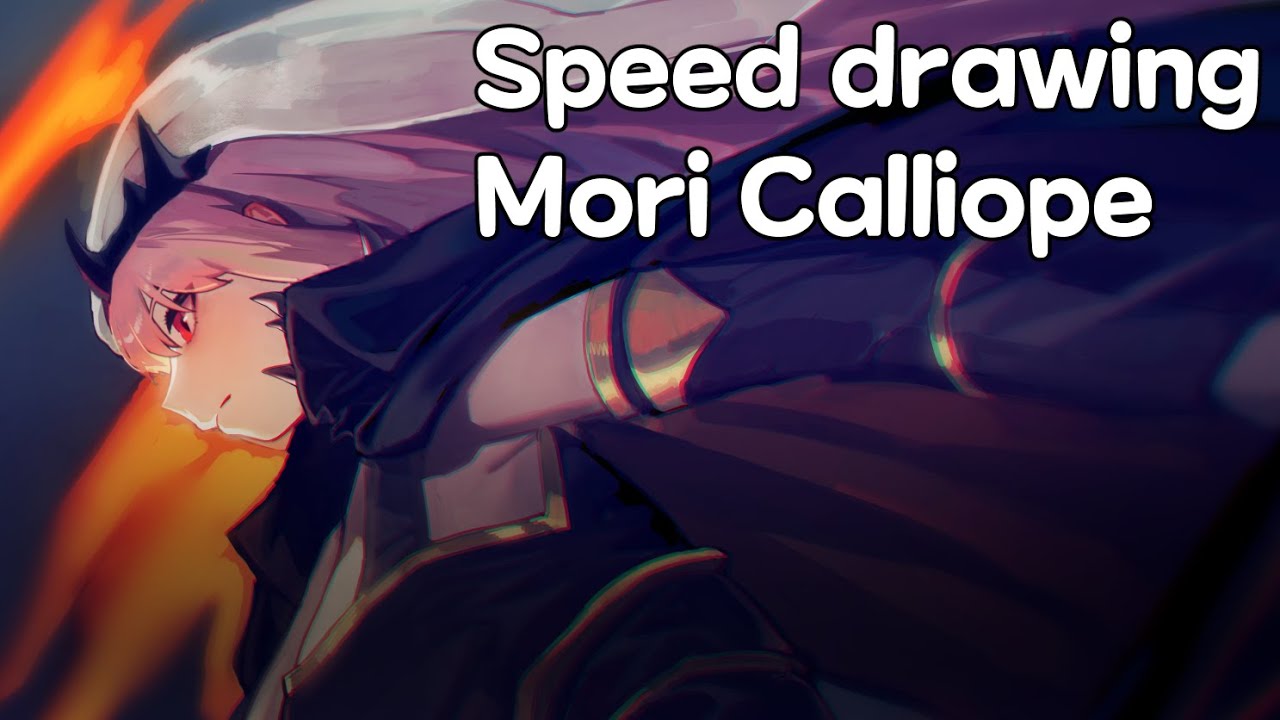 Speed drawing - Mori Calliope - YouTube