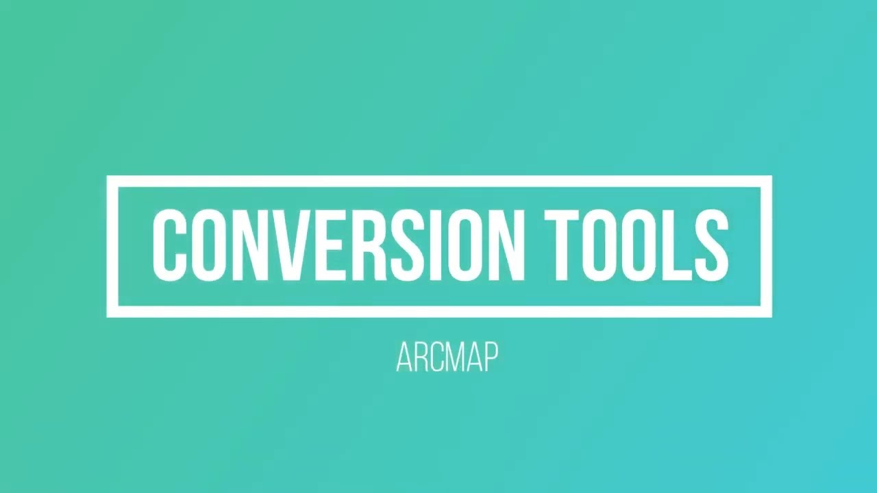 Conversion tools|ArcGIS|MappingWithAdnan|Hindi - YouTube