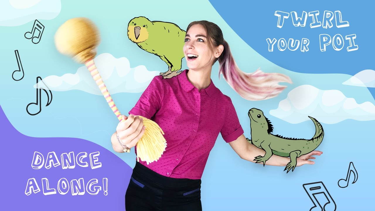 Poi Dance for Kids | "Hui o te Ata" Follow Along! | Dance Music for ...