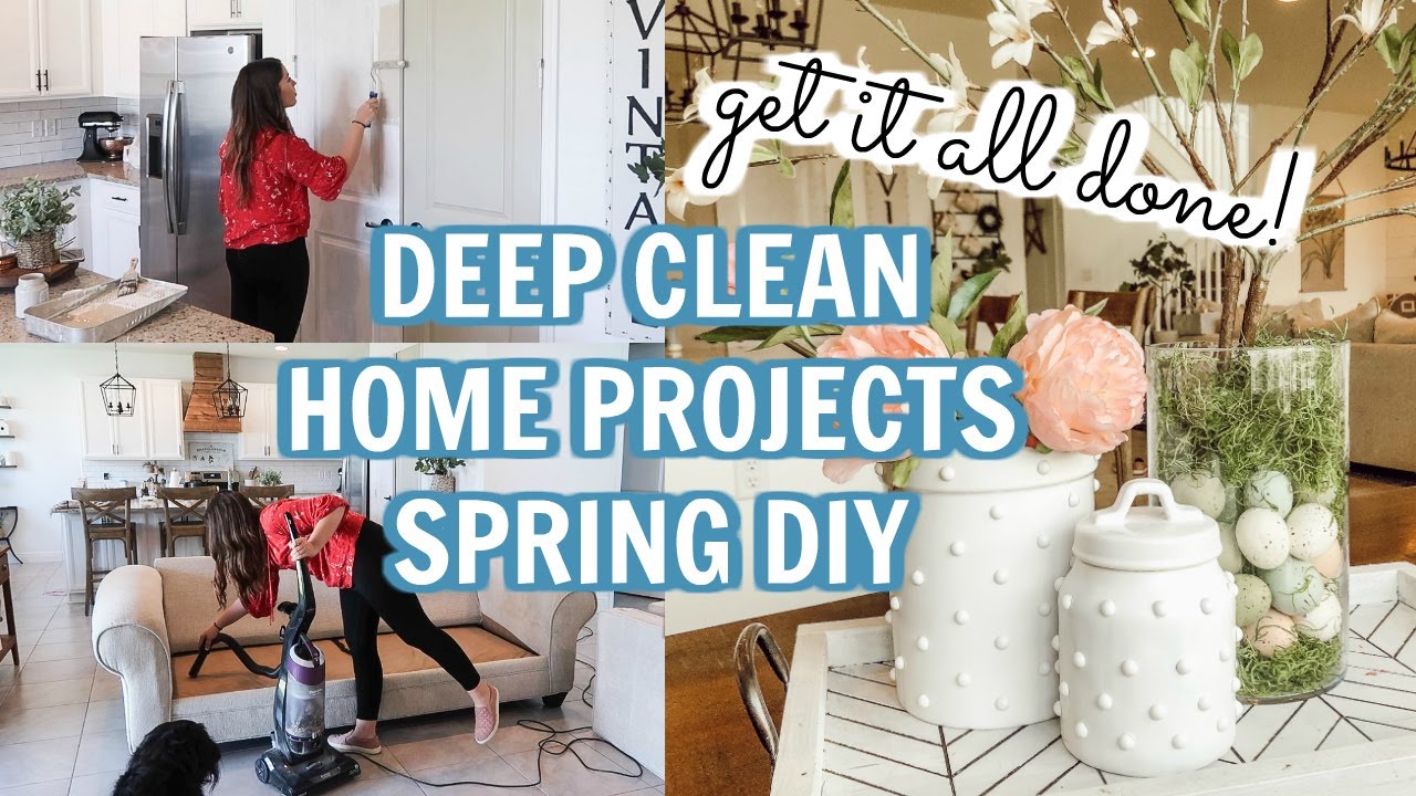 *NEW* GET IT ALL DONE // DEEP CLEANING, HOUSE PROJECTS + FARMHOUSE DIY ...