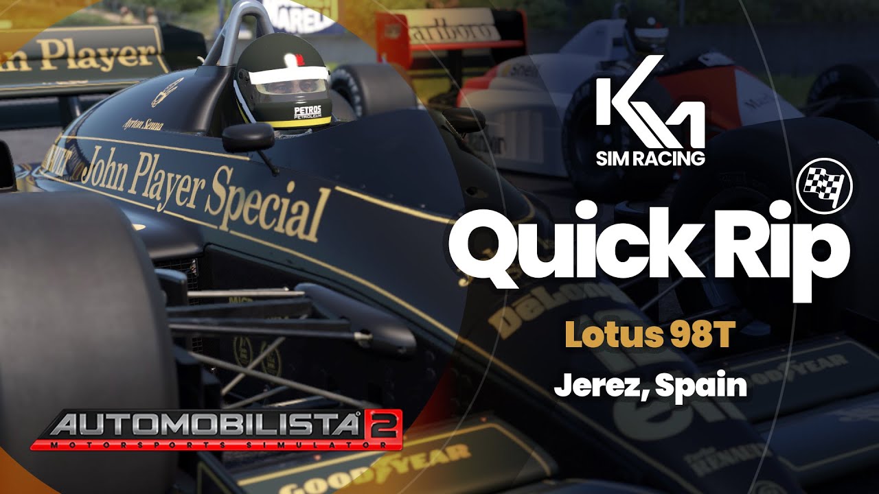 AMS2 - Lotus 98T - Quick 3 Lap Race at Jerez - YouTube
