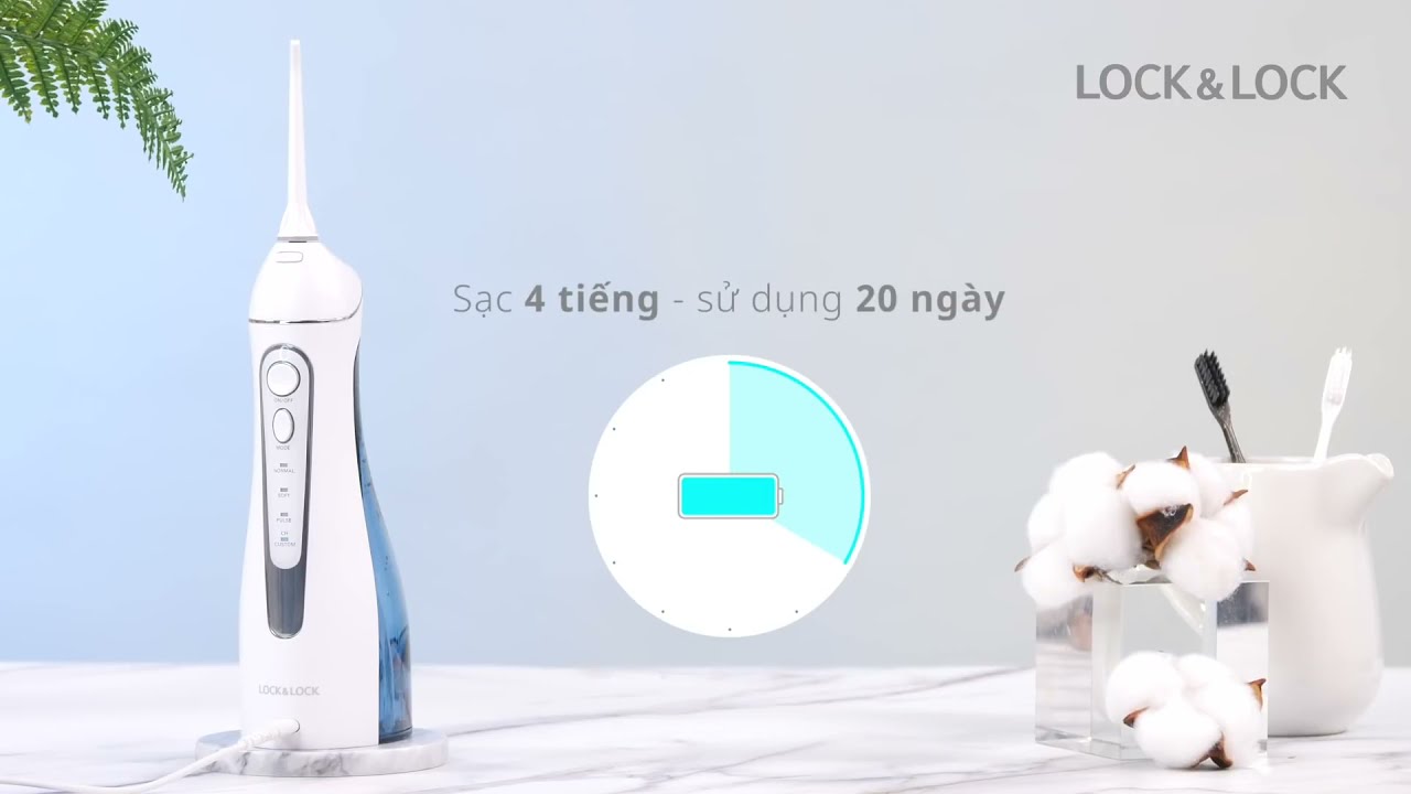 Máy Tăm Nước Không Dây Lock&Lock Cordless Oral Irrigator ENR156BLU ...