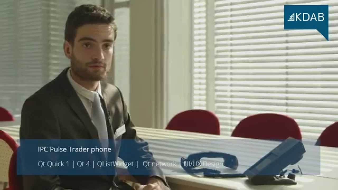 KDAB IPC Pulse Trader phone - YouTube