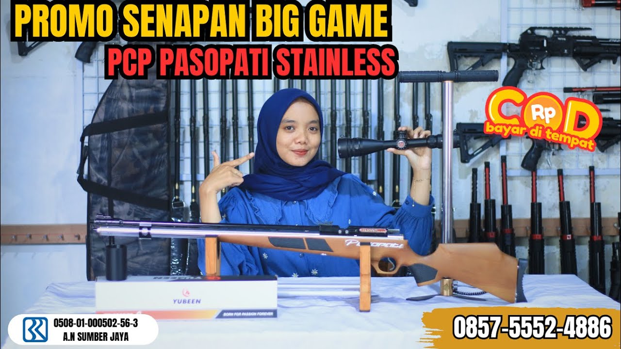 Promo Senapan Angin PCP Pasopati Big Game Fullset Terkini - YouTube