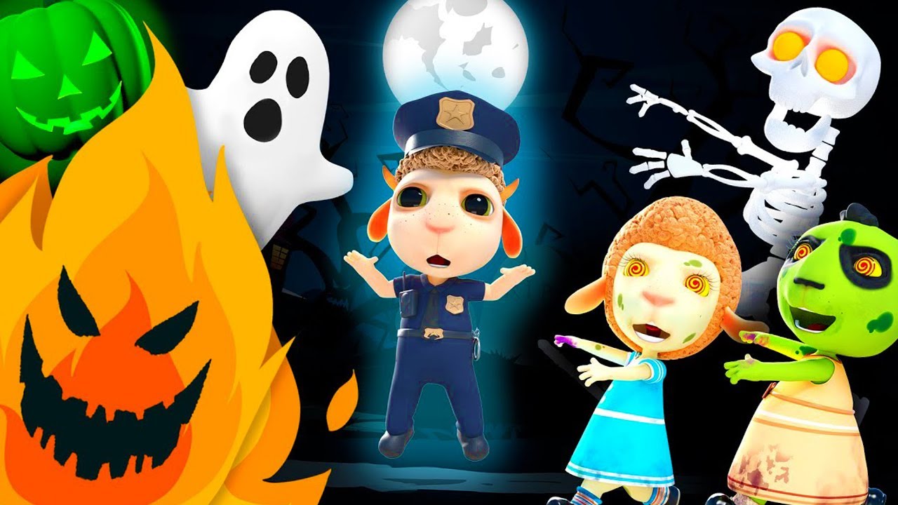 Dark Night & Little Cop Run Away From Monsters | Animation for Children ...