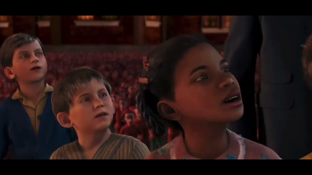 polar express flying sled 2004 - YouTube