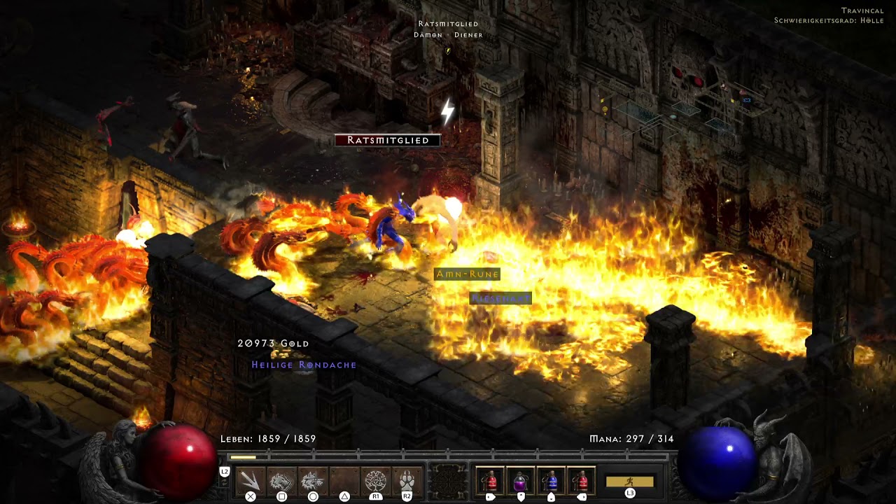 Diablo II: Resurrected furydruid grief travincal run - YouTube