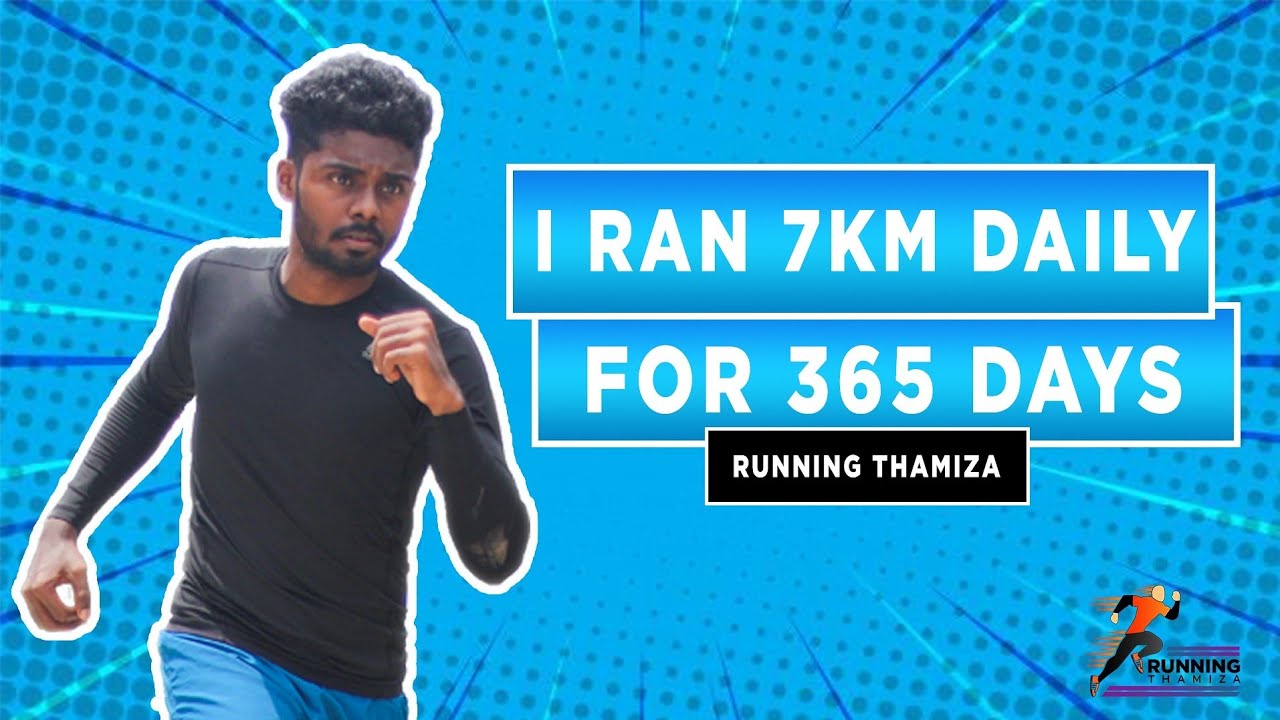 how I ran 7km everyday for 365 days | runningthamiza - YouTube