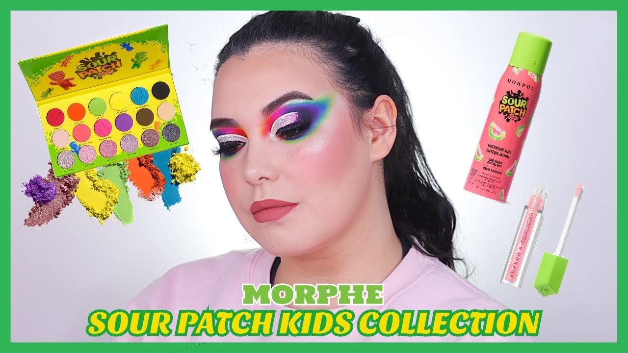 MORPHE X SOUR PATCH KIDS COLLECTION TUTORIAL & MINI REVIEW - YouTube