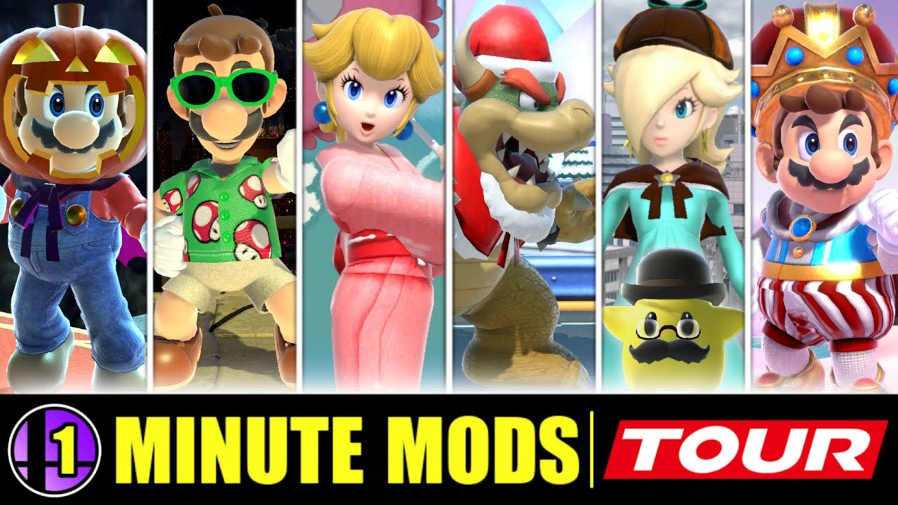 Mario Kart Tour Costumes in SMASH ULTIMATE! (Part 6) - YouTube