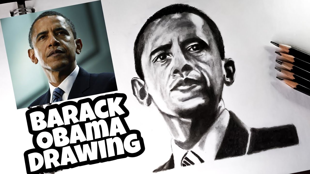 Barack Obama Drawing | Shwet Sketches - YouTube