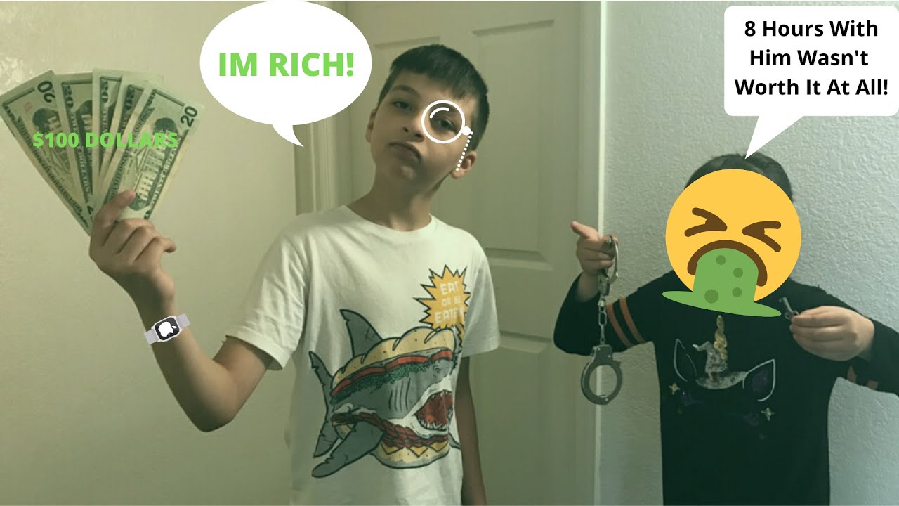 Last to quit handcuffs challenge get 100 Dollars! - YouTube